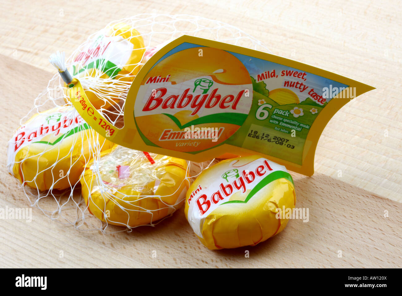 Babybel Emmental Cheese Stock Photo - Alamy