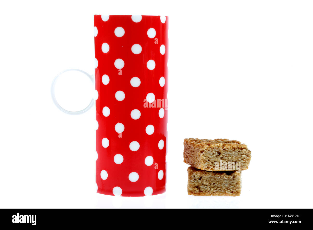 Mug with Flapjacks Stock Photo - Alamy