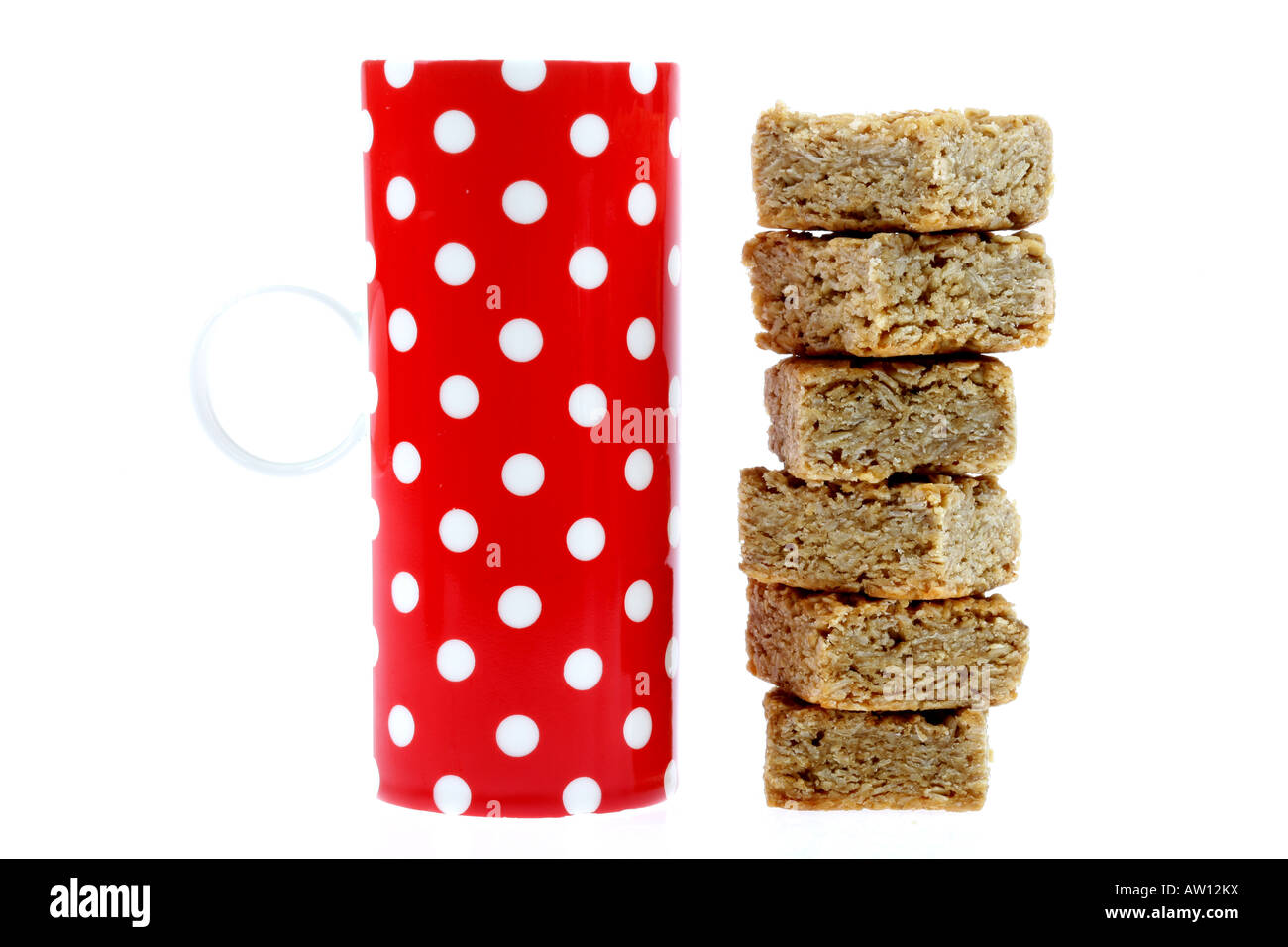 Mug with Flapjacks Stock Photo - Alamy