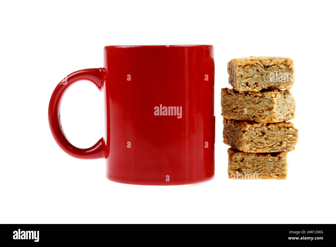 Mug with Flapjacks Stock Photo - Alamy