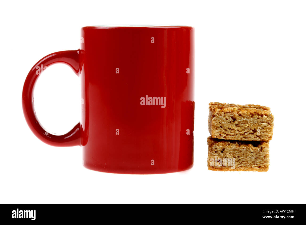 Mug with Flapjacks Stock Photo - Alamy