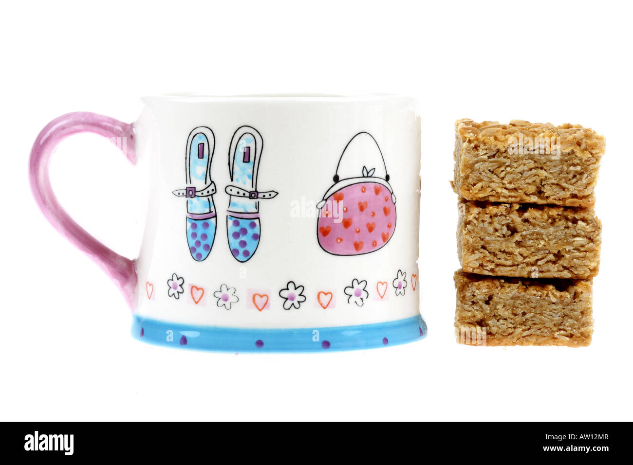 Mug with Flapjacks Stock Photo - Alamy