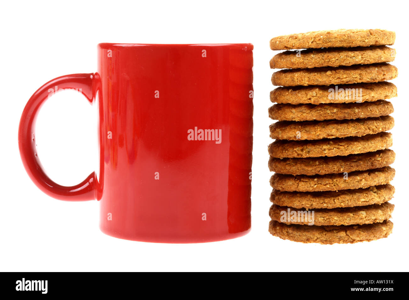 Mug with Hob Nob Biscuits Stock Photo - Alamy