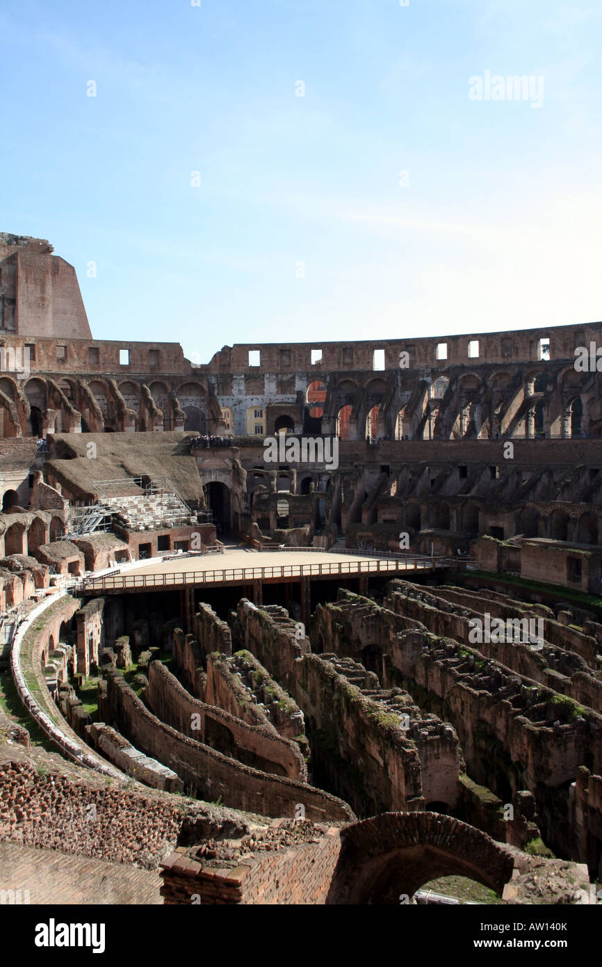 Interior view of the Coliseum in Rome, Italy Stock Photo - Alamy