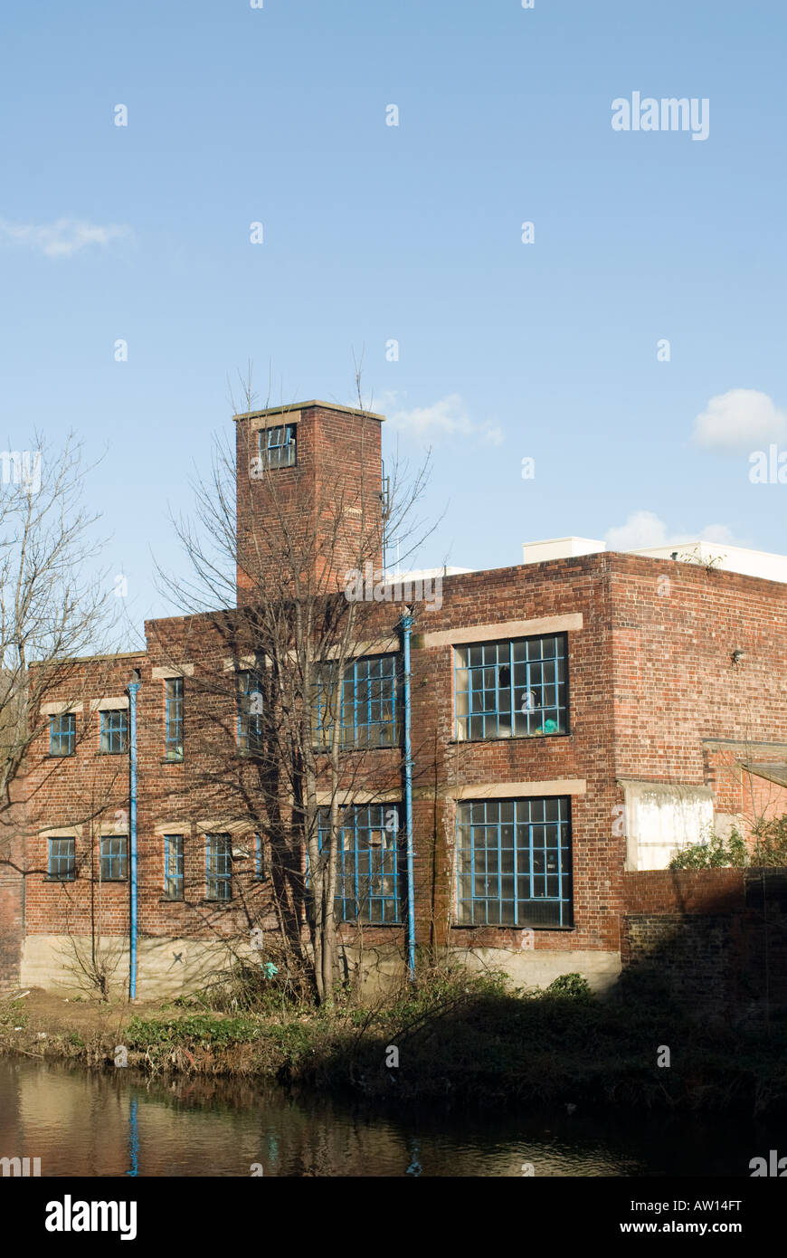 riverside building awaiting redevelopment in a city centre england ...