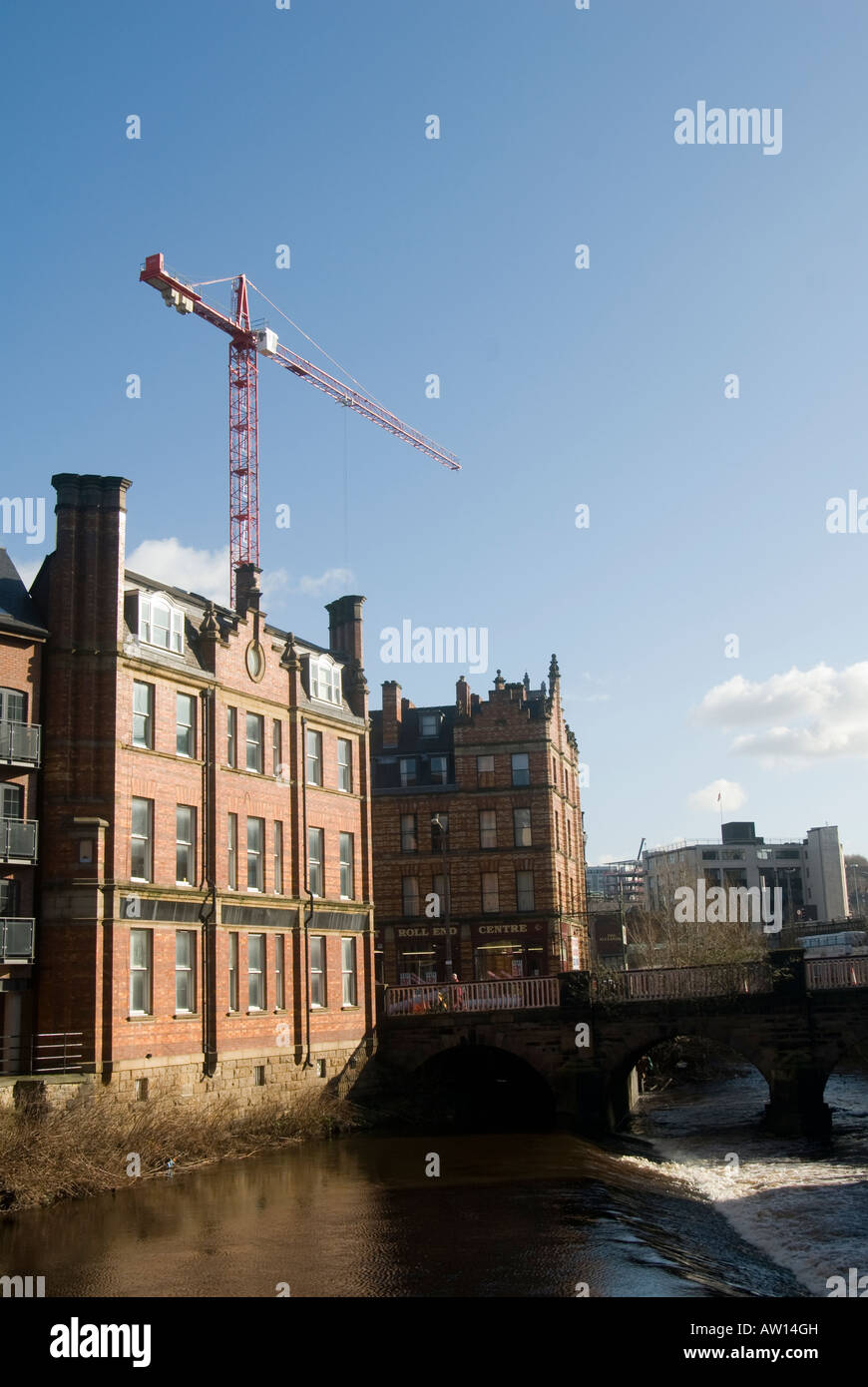 riverside building awaiting redevelopment in a city centre england ...