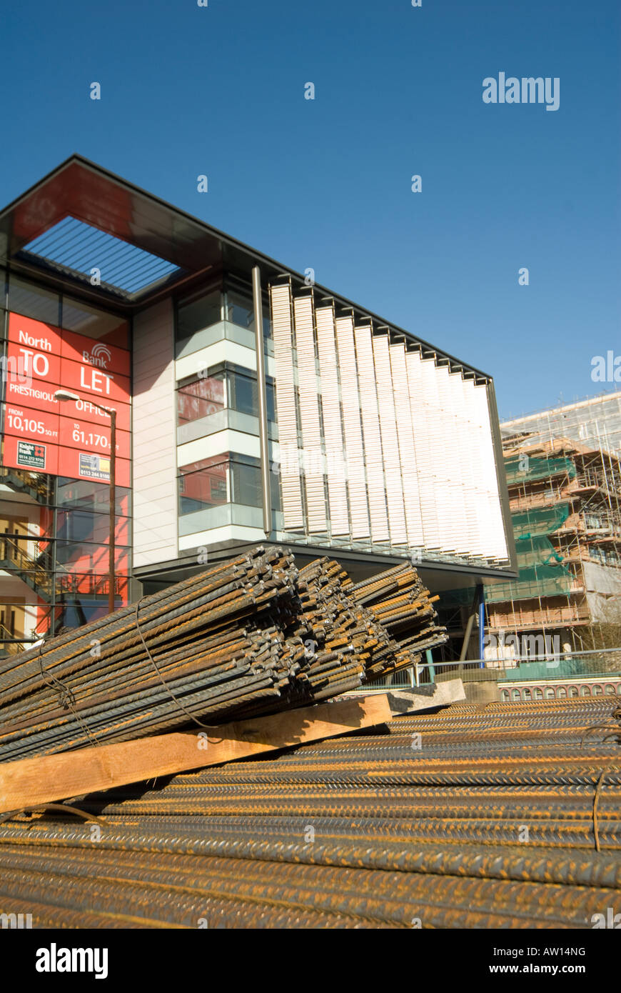 urban development and regeneration in sheffield city centre Stock Photo ...