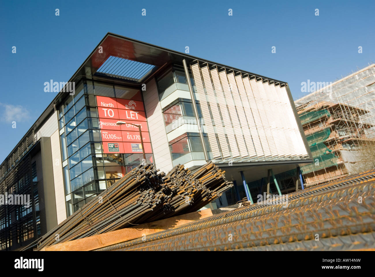 urban development and regeneration in sheffield city centre Stock Photo ...