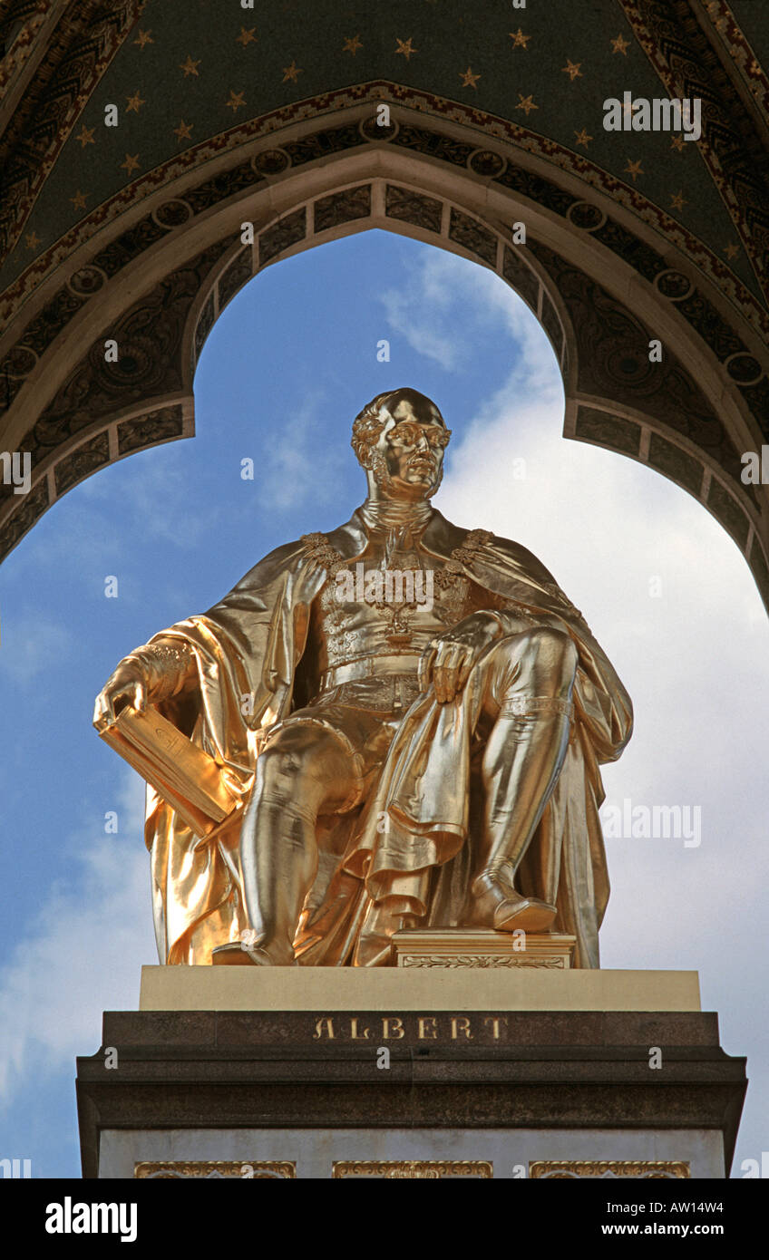 Statue of Prince Albert Queen Victorias husband Kensington Garden ...