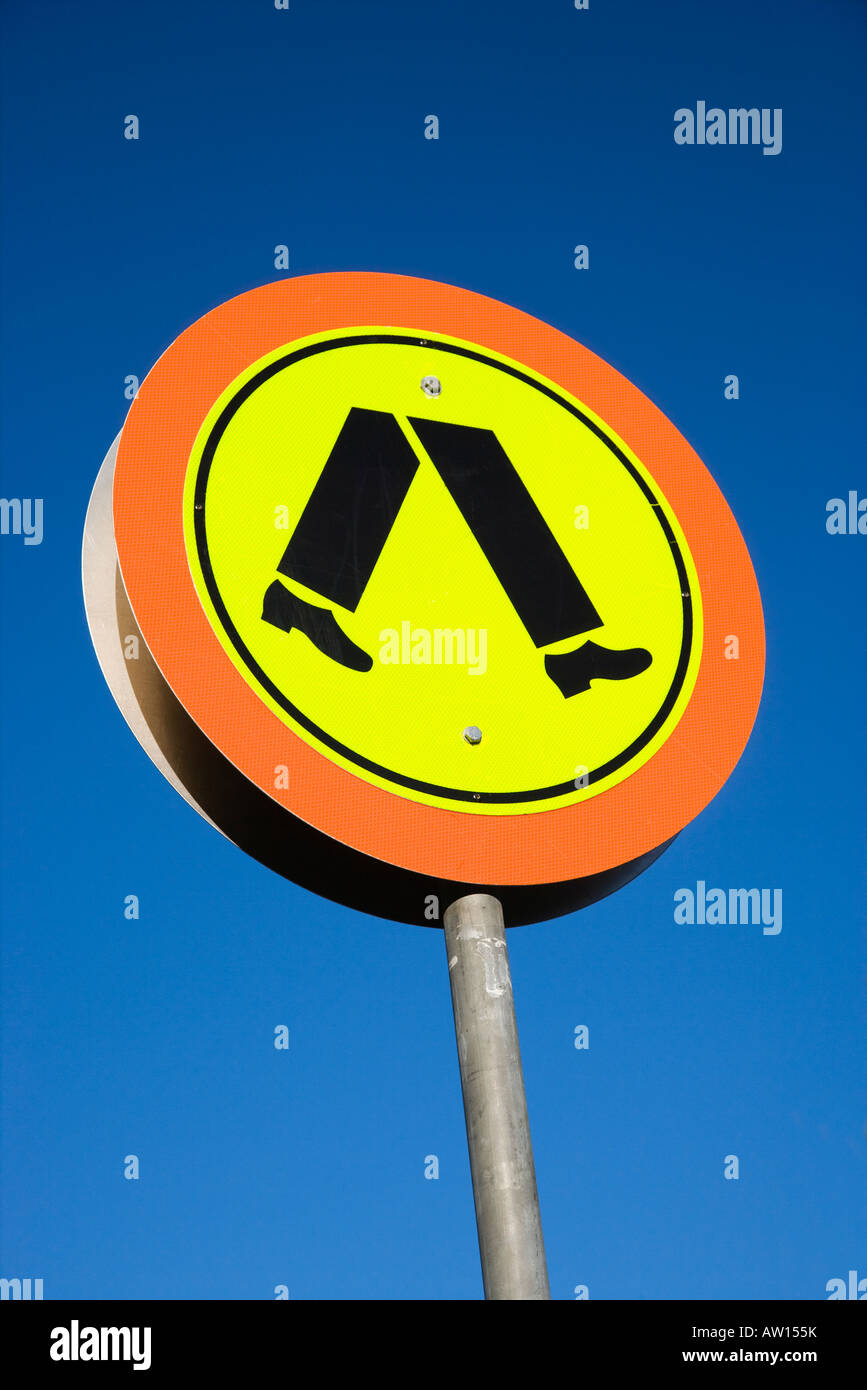 Pedestrian crossing sign Stock Photo - Alamy
