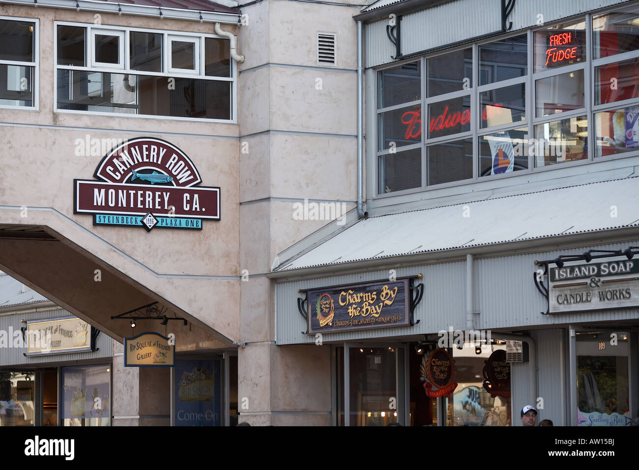 Shopping Area on Cannery Row n the Monterey, Monterey County ...