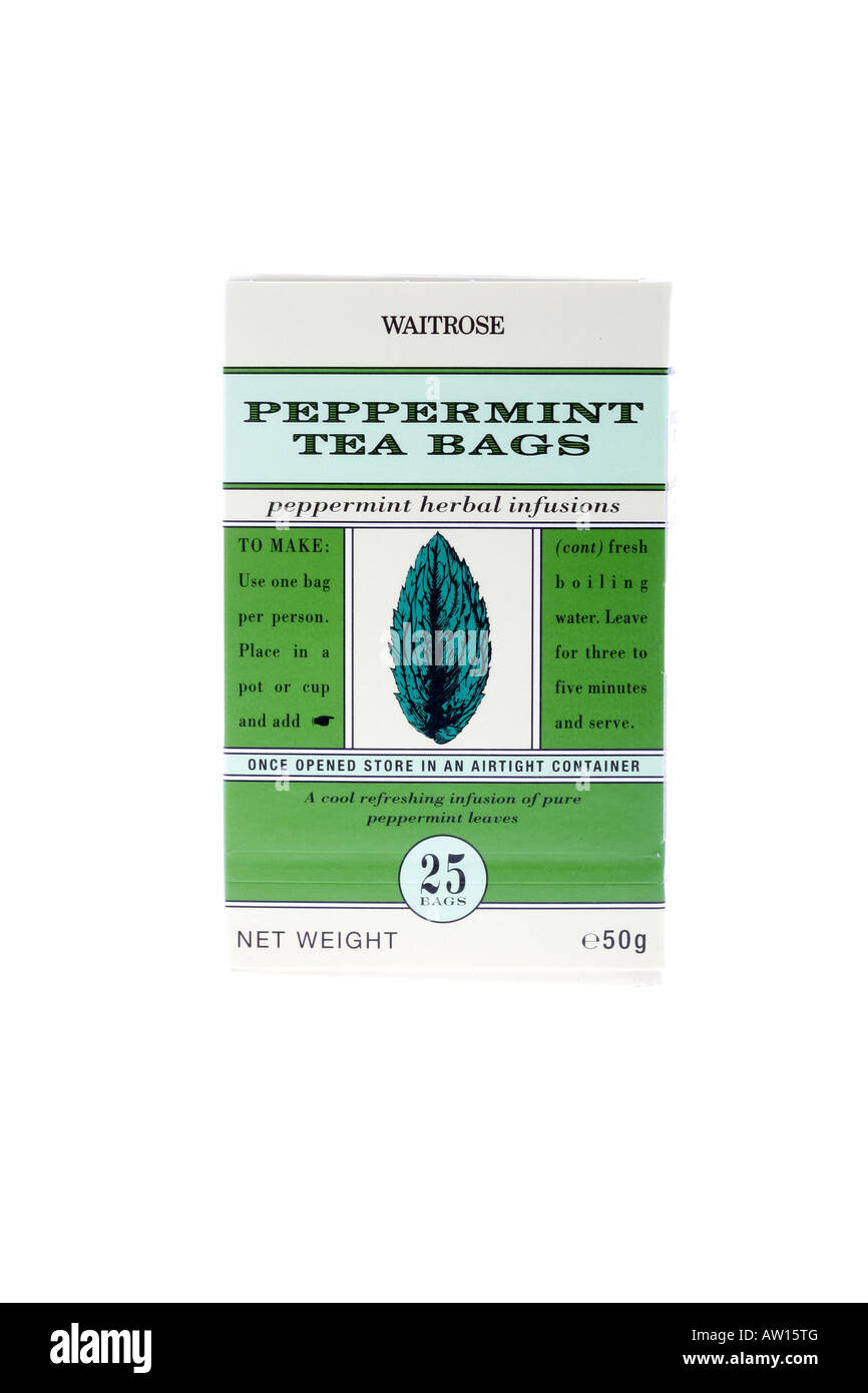 Peppermint teabags hi-res stock photography and images - Alamy