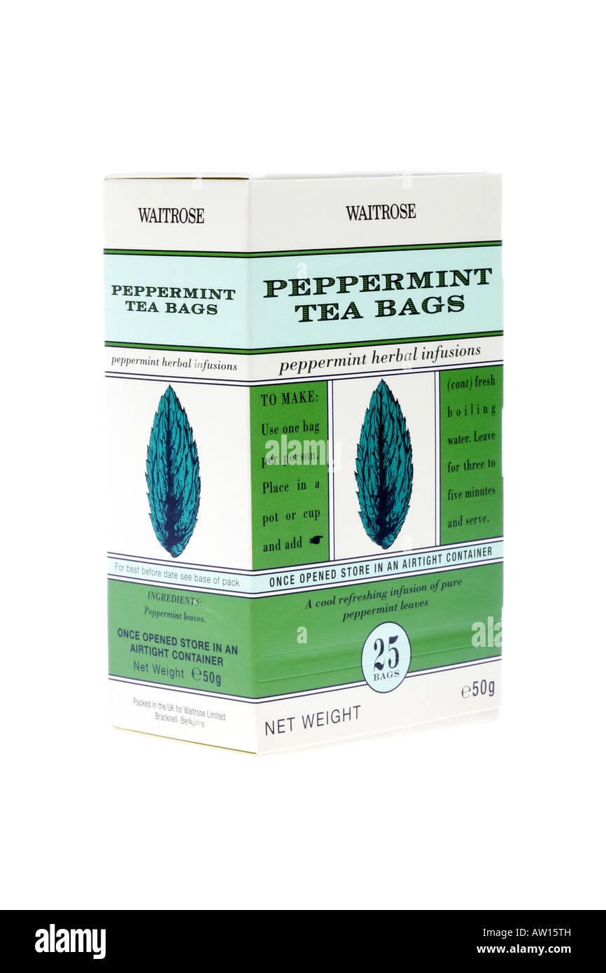 Peppermint teabags hi-res stock photography and images - Alamy