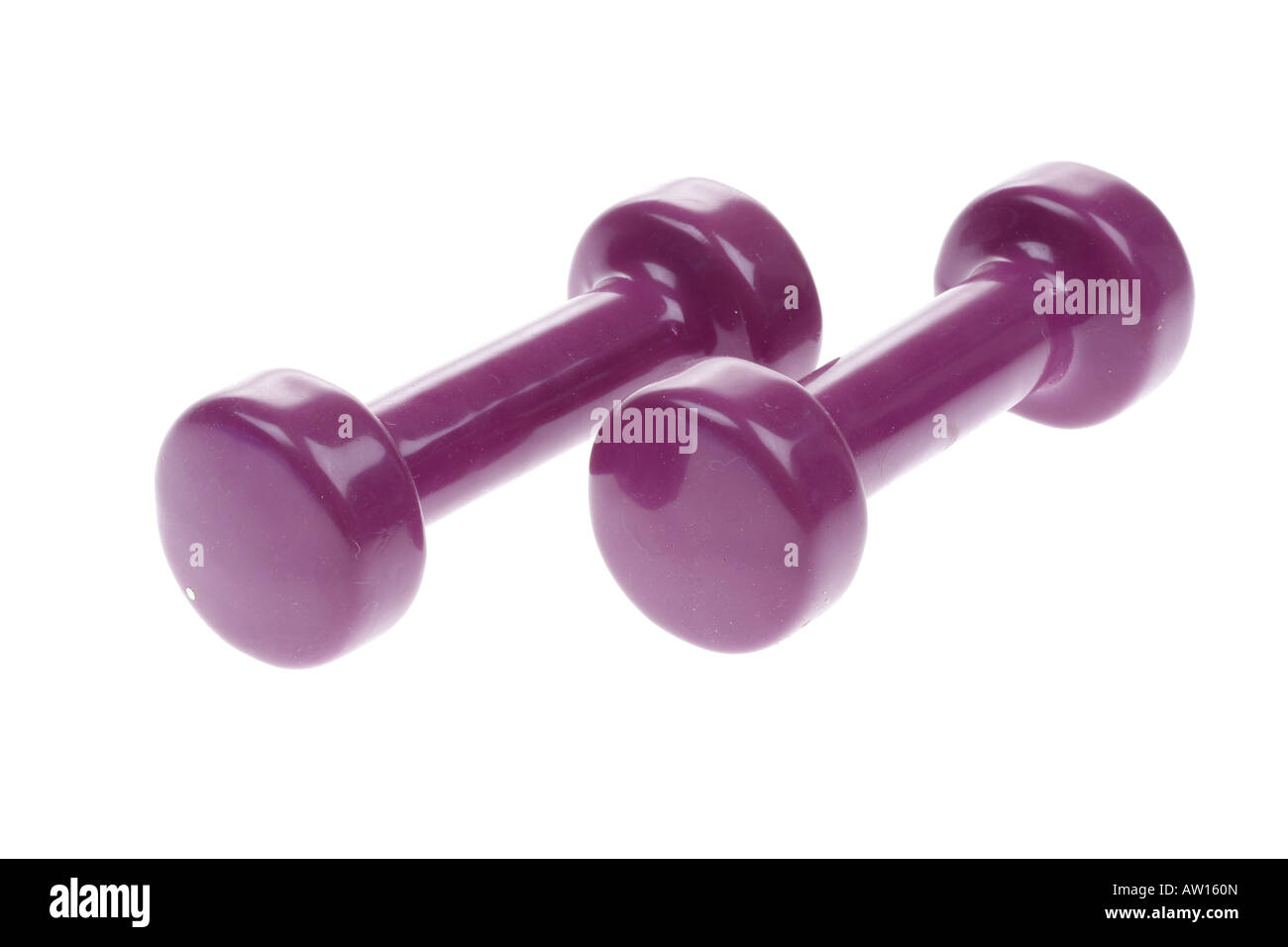 Colourful Light Dumbbell Fitness Training Weights Isolated Against A ...