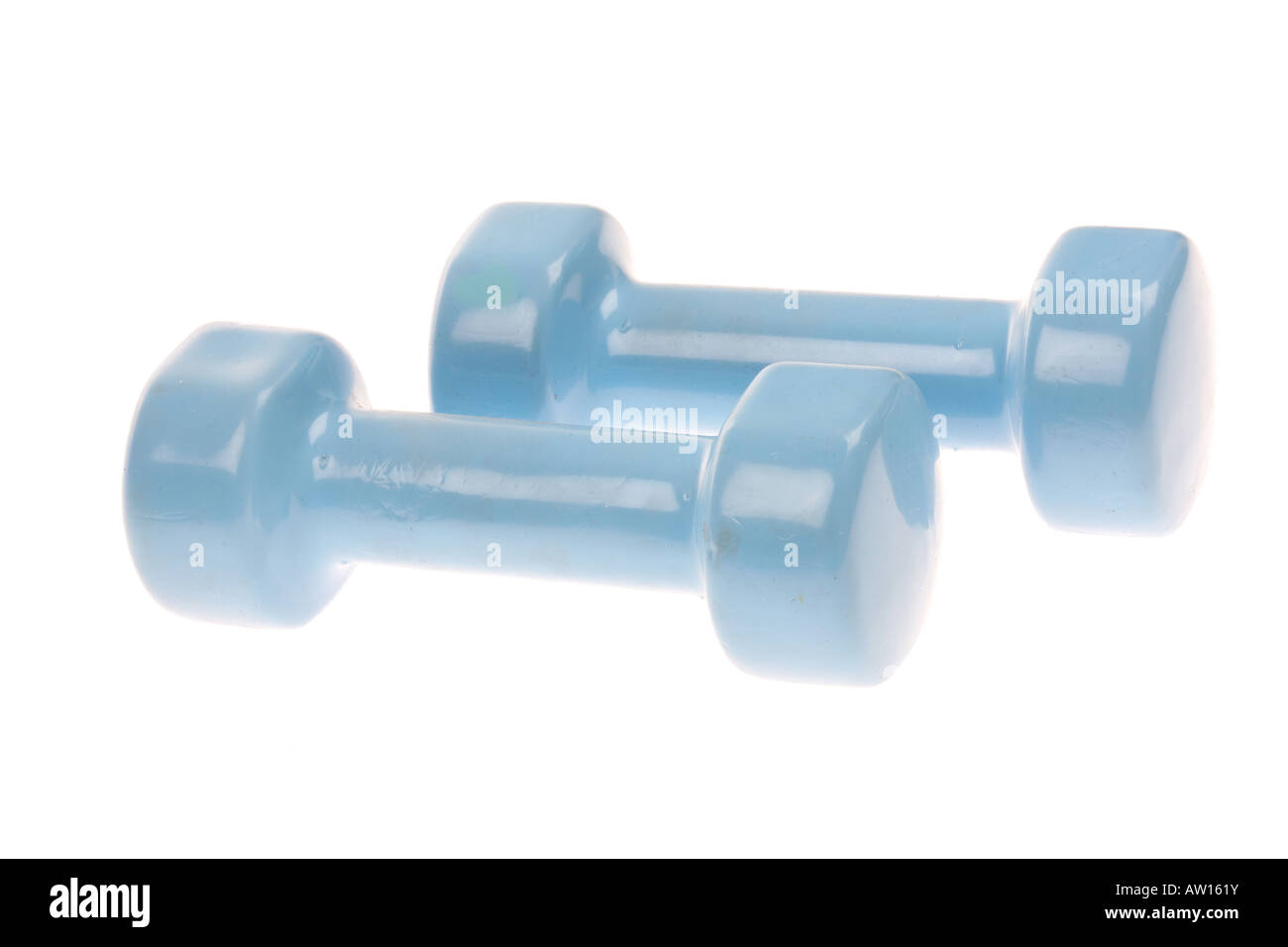 Colourful Light Dumbbell Fitness Training Weights Isolated Against A ...