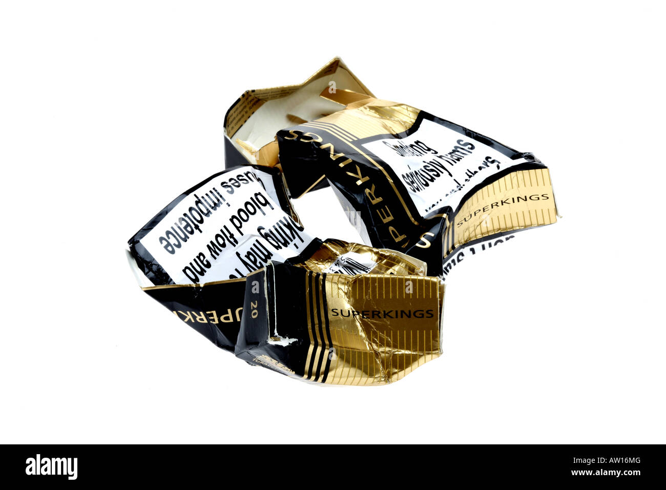 Crushed cigarette packet hi-res stock photography and images - Alamy