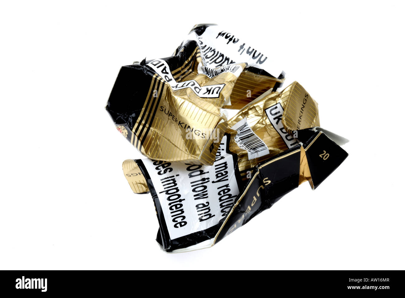 Crushed cigarette packet hi-res stock photography and images - Alamy