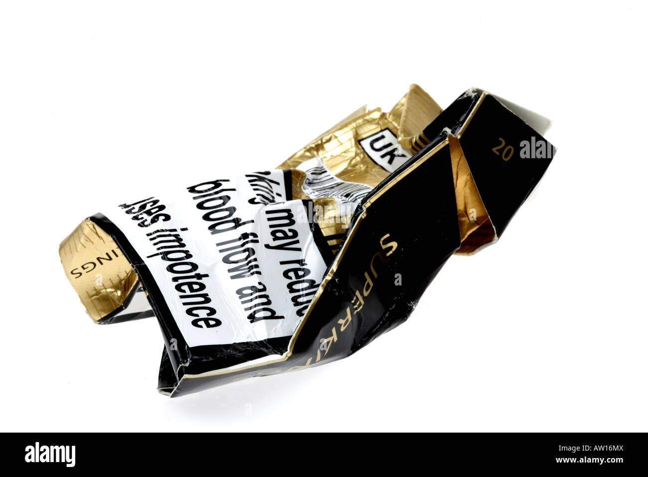 Crushed cigarette packet hi-res stock photography and images - Alamy