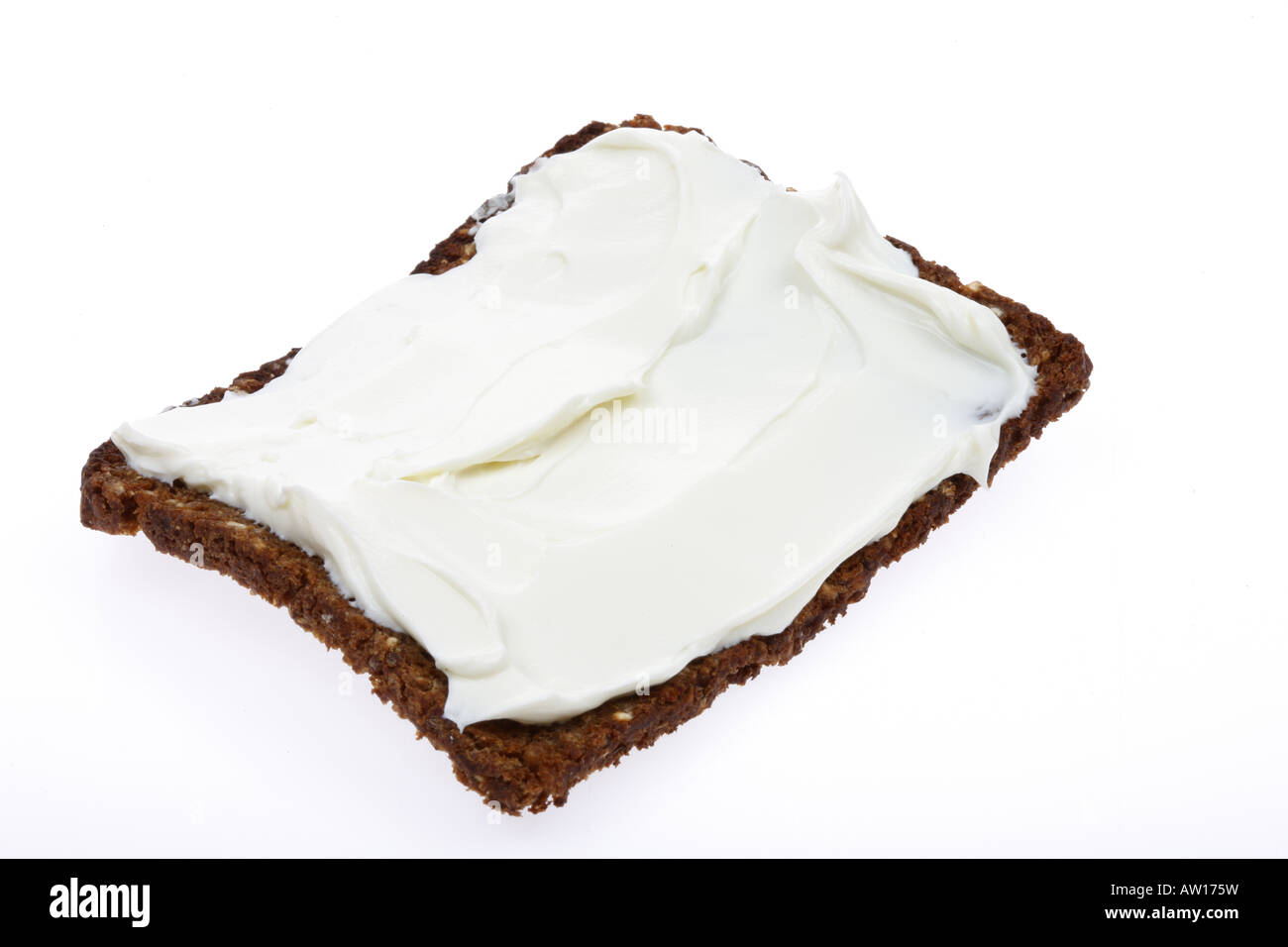 Rye Bread with Low Fat Cheese Stock Photo - Alamy