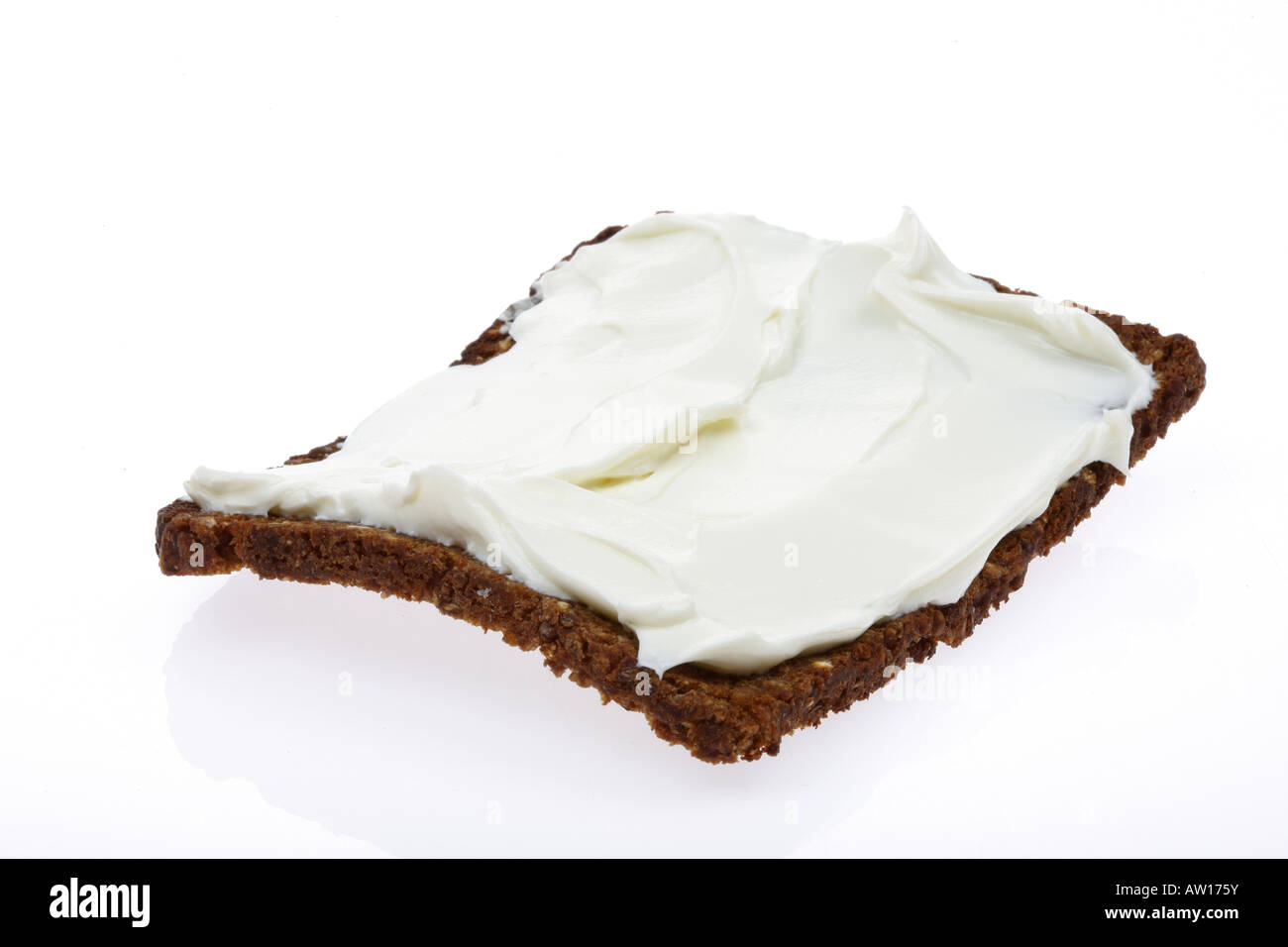 Rye Bread with Low Fat Cheese Stock Photo - Alamy