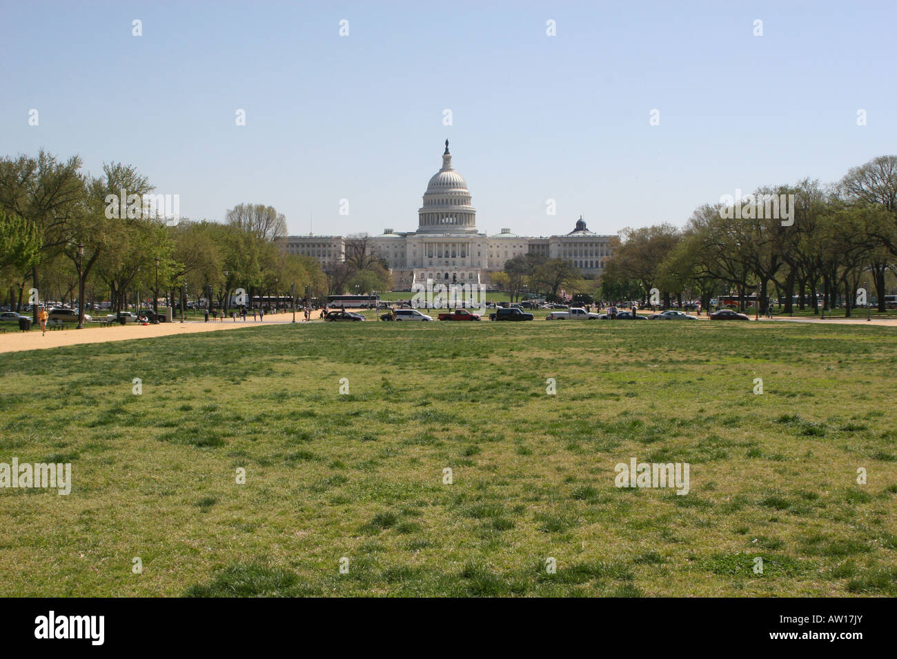 United States Capitol Building from the National Mall Washington DC ...