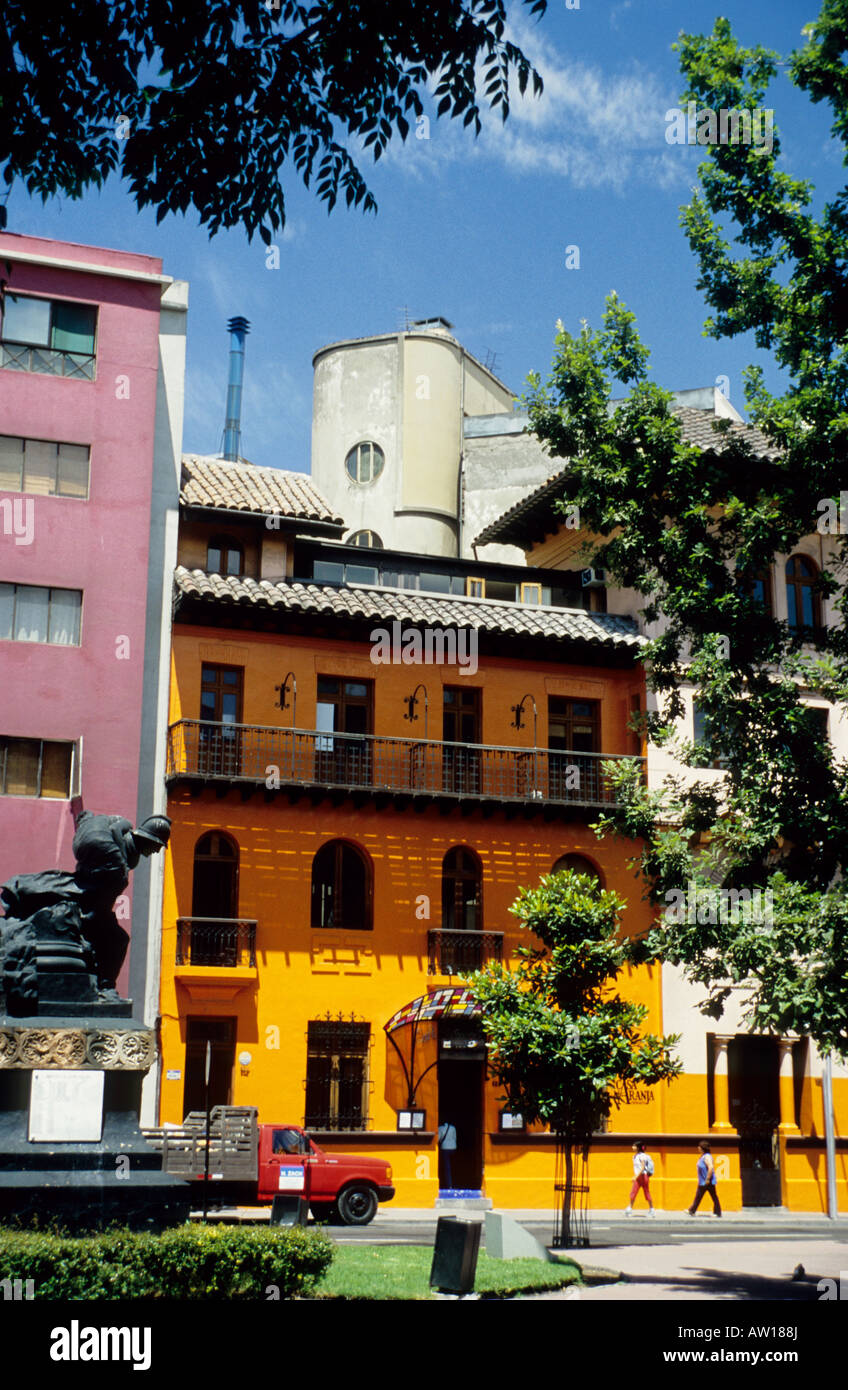 Street scene, Santiago, Chile Stock Photo - Alamy