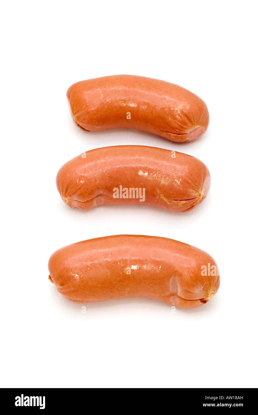 object on white food small sausage Stock Photo - Alamy