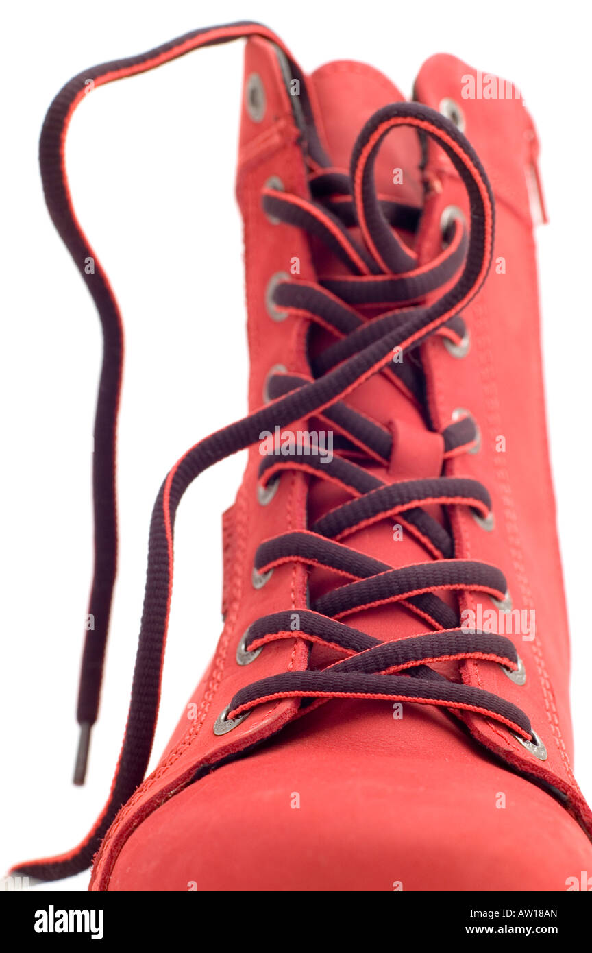 object on white clothes Red shoe Stock Photo - Alamy