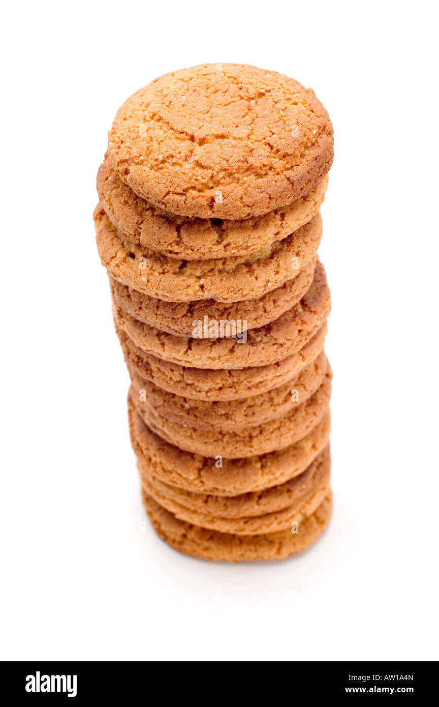 object on white food oat pastry Stock Photo - Alamy