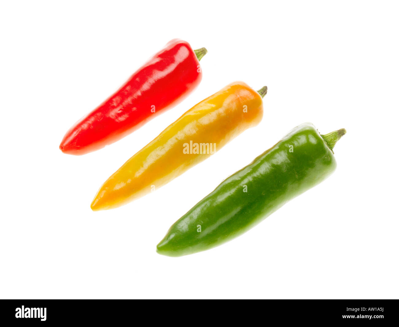 Chilli peppers selection Cut Out Stock Images & Pictures - Alamy
