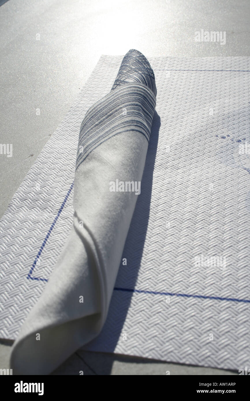 table setting in bar Stock Photo - Alamy