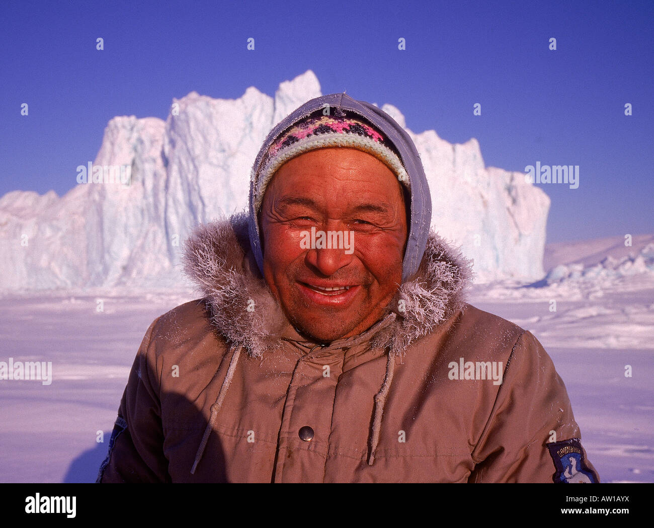 Portrait Inuit Male, Thule Greenland Stock Photo - Alamy