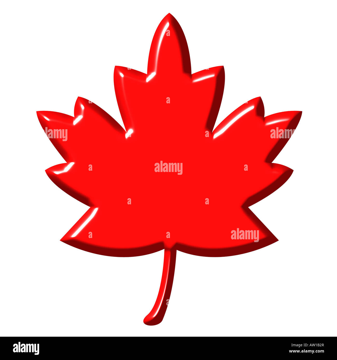 3d canadian leaf Stock Photo - Alamy