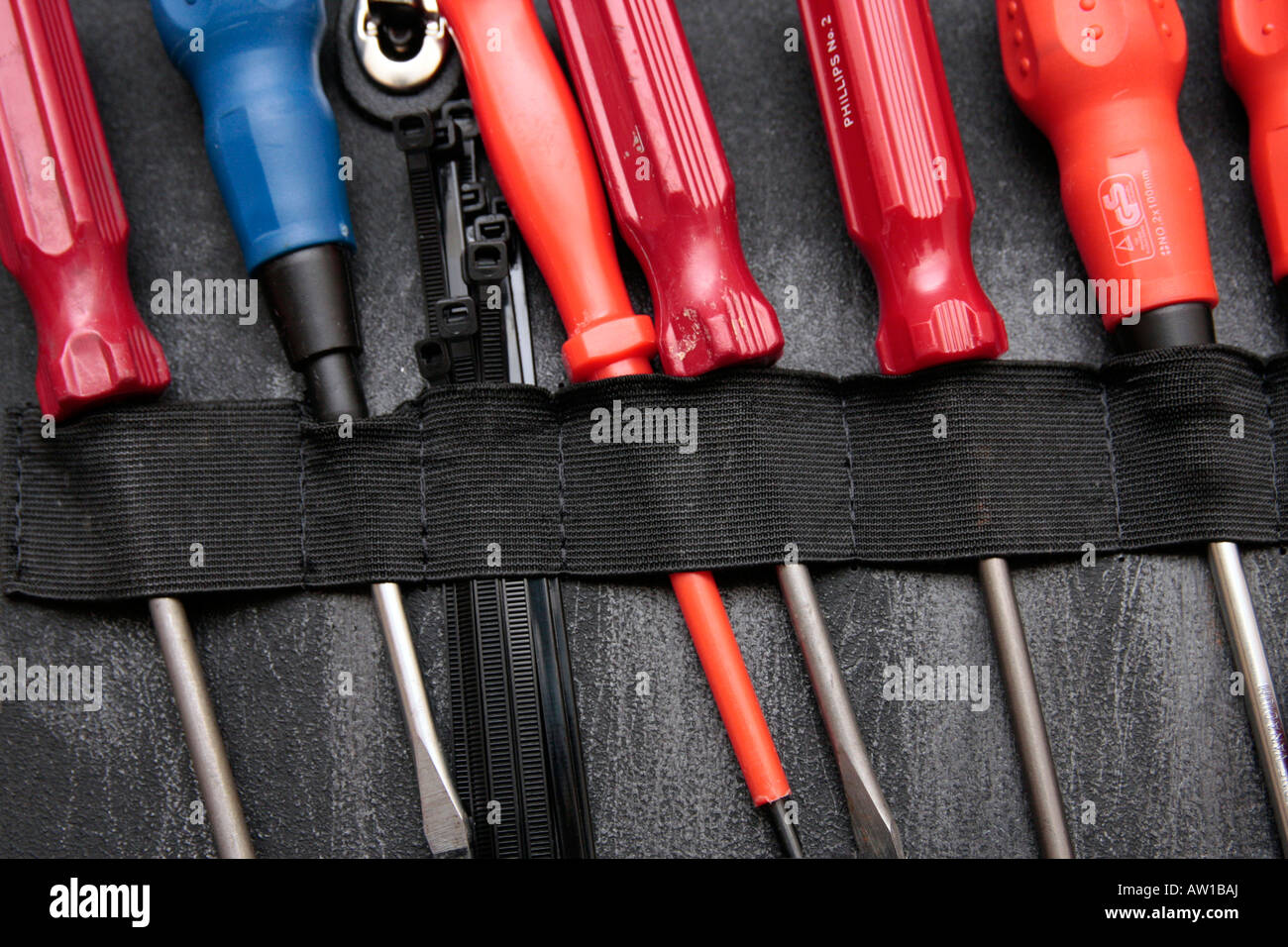 screwdrivers in a toolcase Stock Photo - Alamy