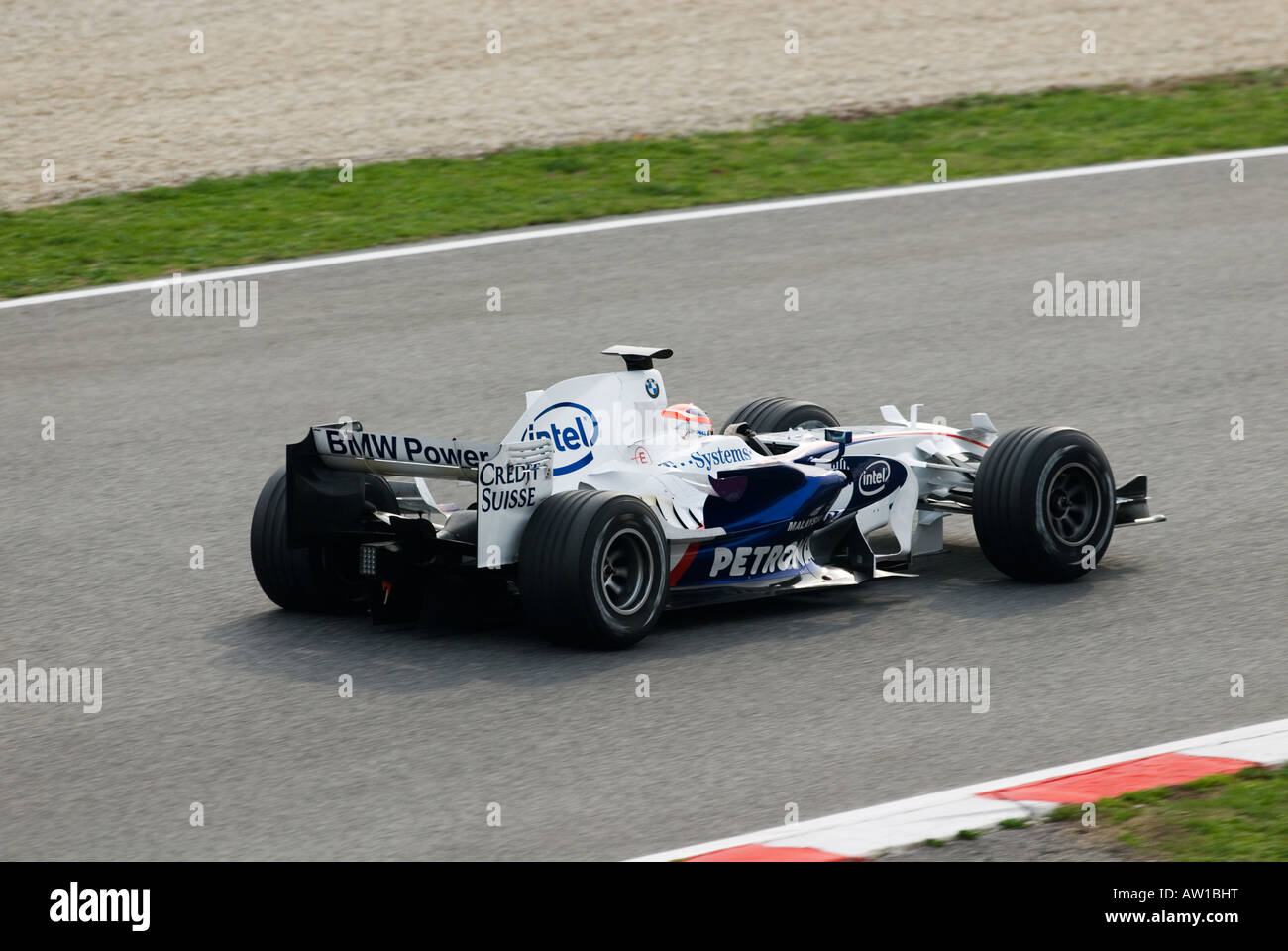 Robert KUBICA in the BMW Sauber F1 08 Racecar during Formula 1 testing ...
