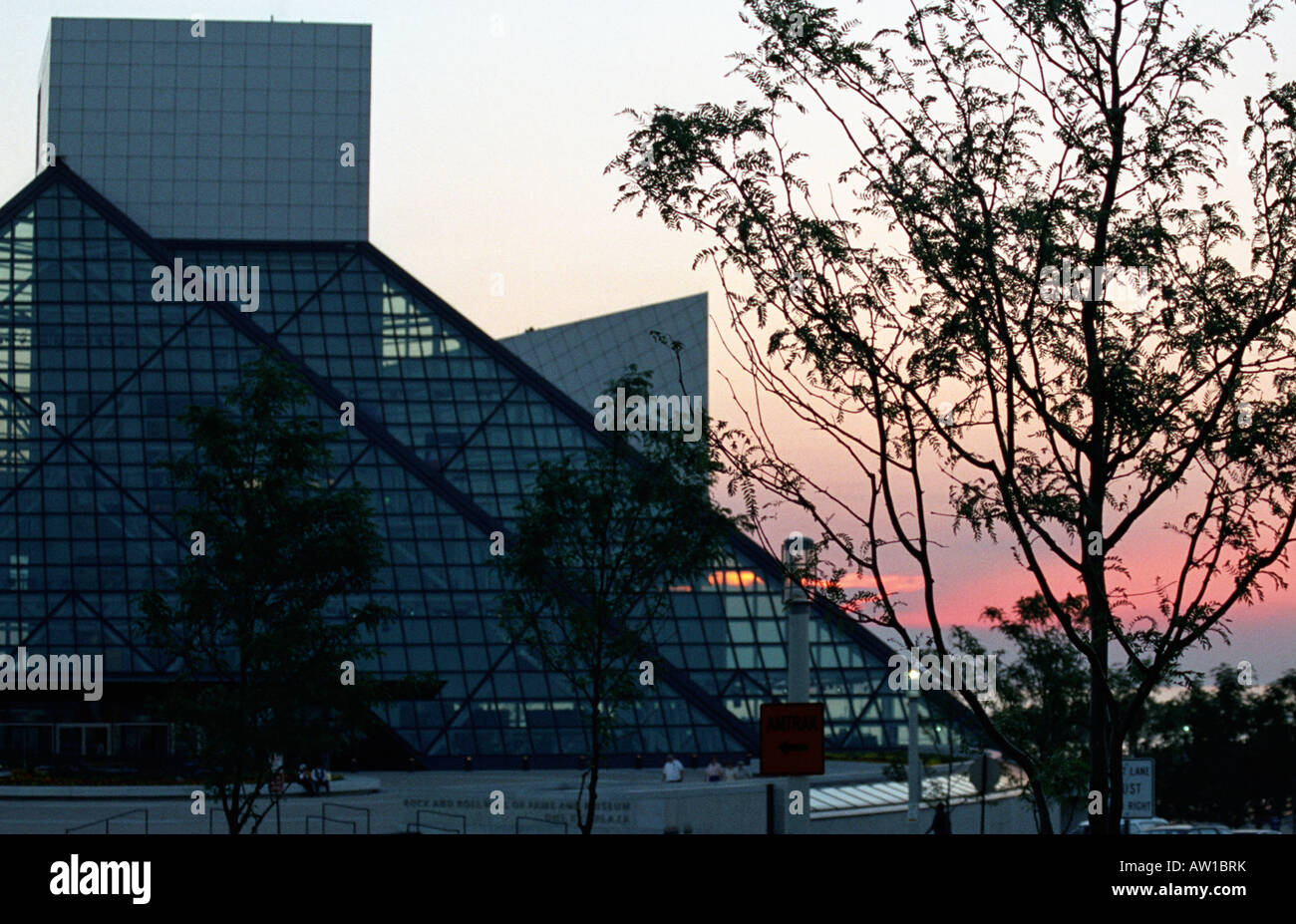 Rock and Roll Hall of Fame, Cleveland, Ohio, United States Stock Photo ...