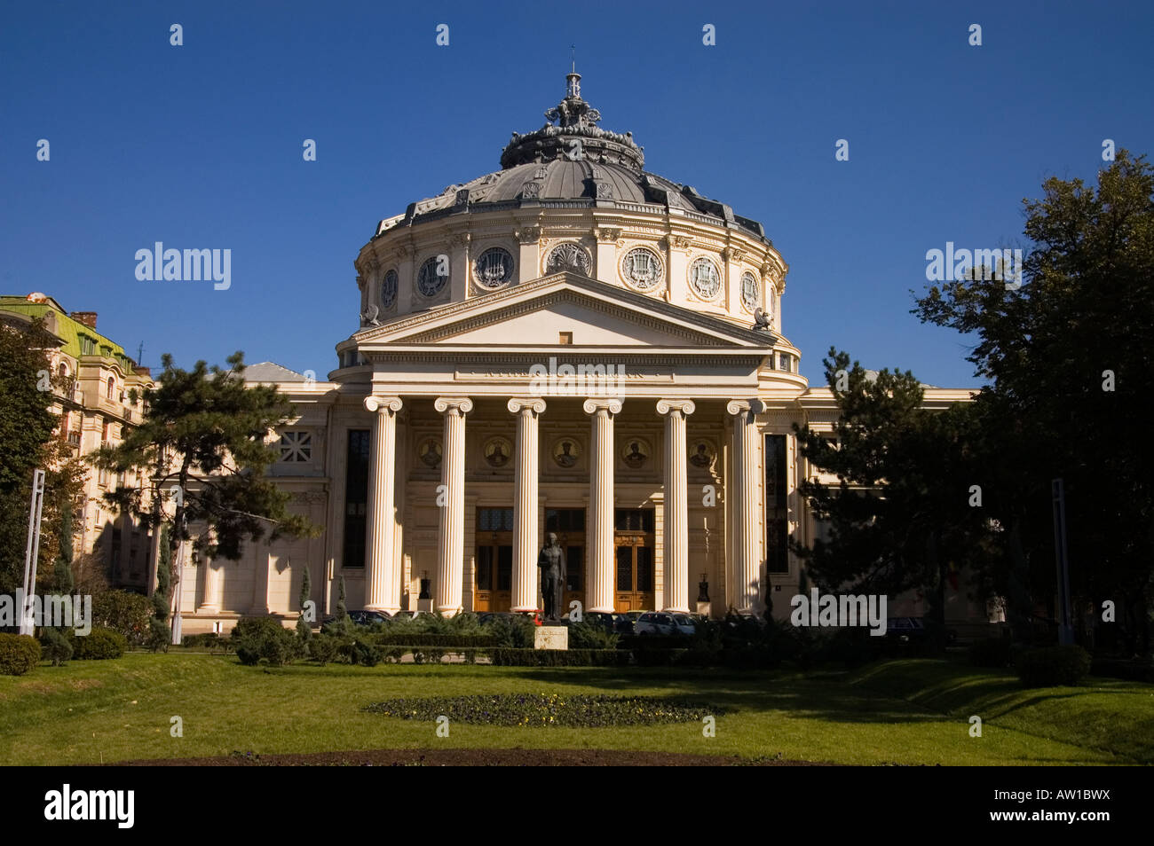 Bucharest, Romanian Athenaeum Concert Hall Stock Photo - Alamy