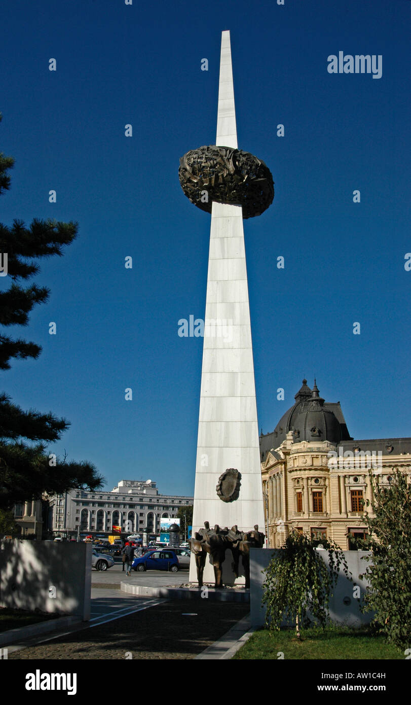 Memorial rebirth monument bucharest romania hi-res stock photography ...