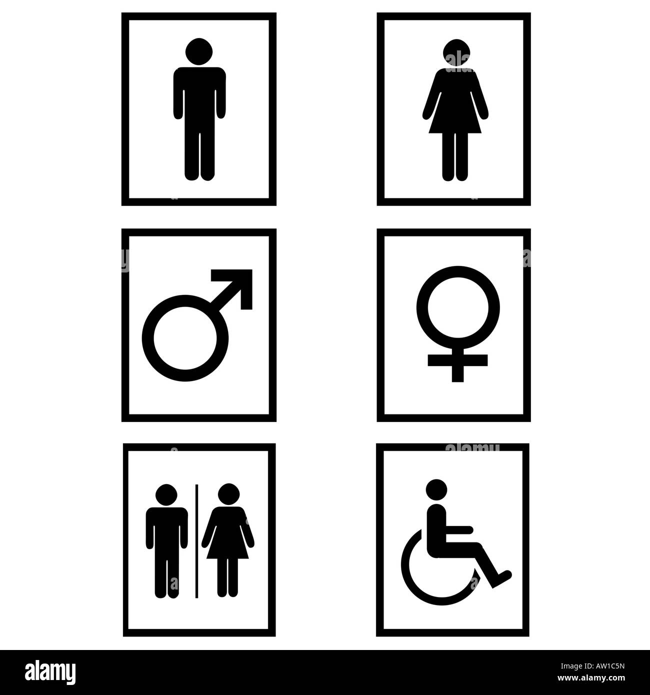 Male female signs Black and White Stock Photos & Images - Alamy