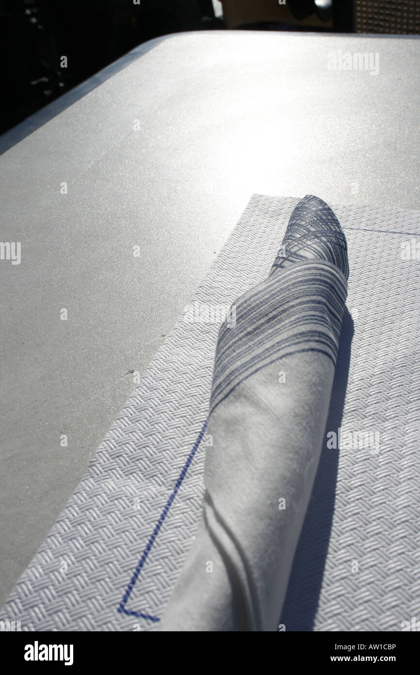 table setting in bar Stock Photo - Alamy