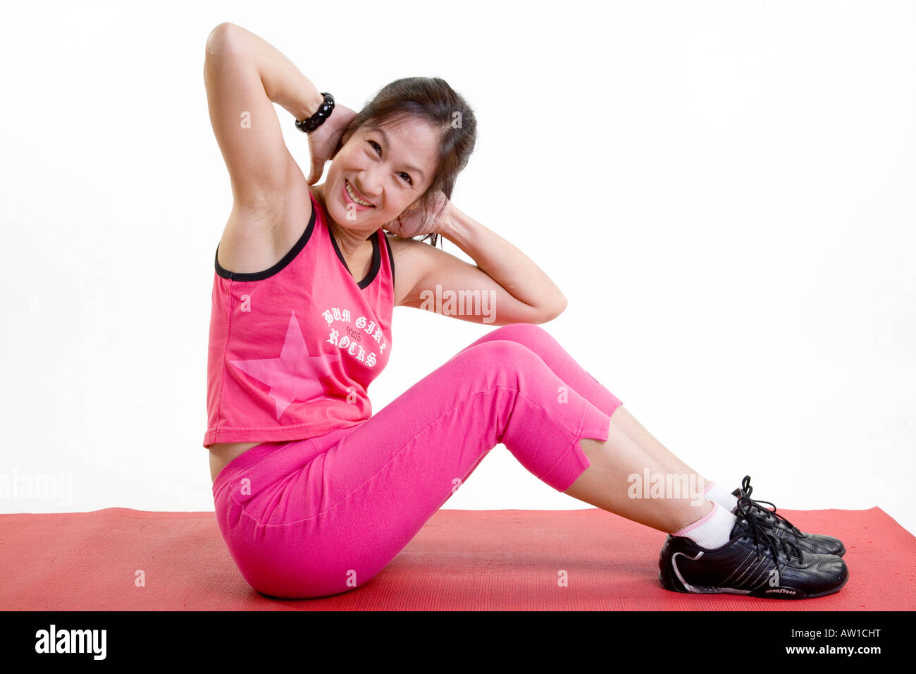 Filipina in exercise poses Stock Photo - Alamy
