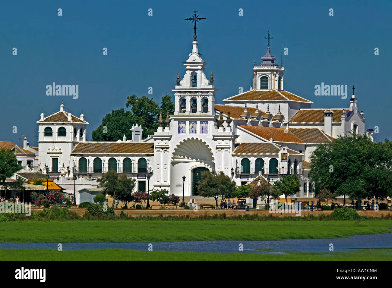 Church of Our Lady of the Dew, El Rocio, Andalucia, Southern Spain ...