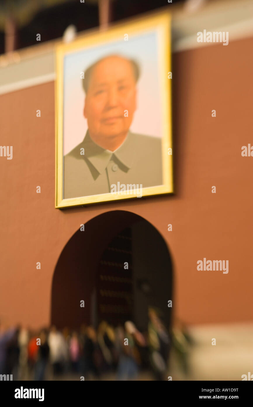 Famous entrance to the Forbidden City, Wumen, the Meridian Gate, with ...