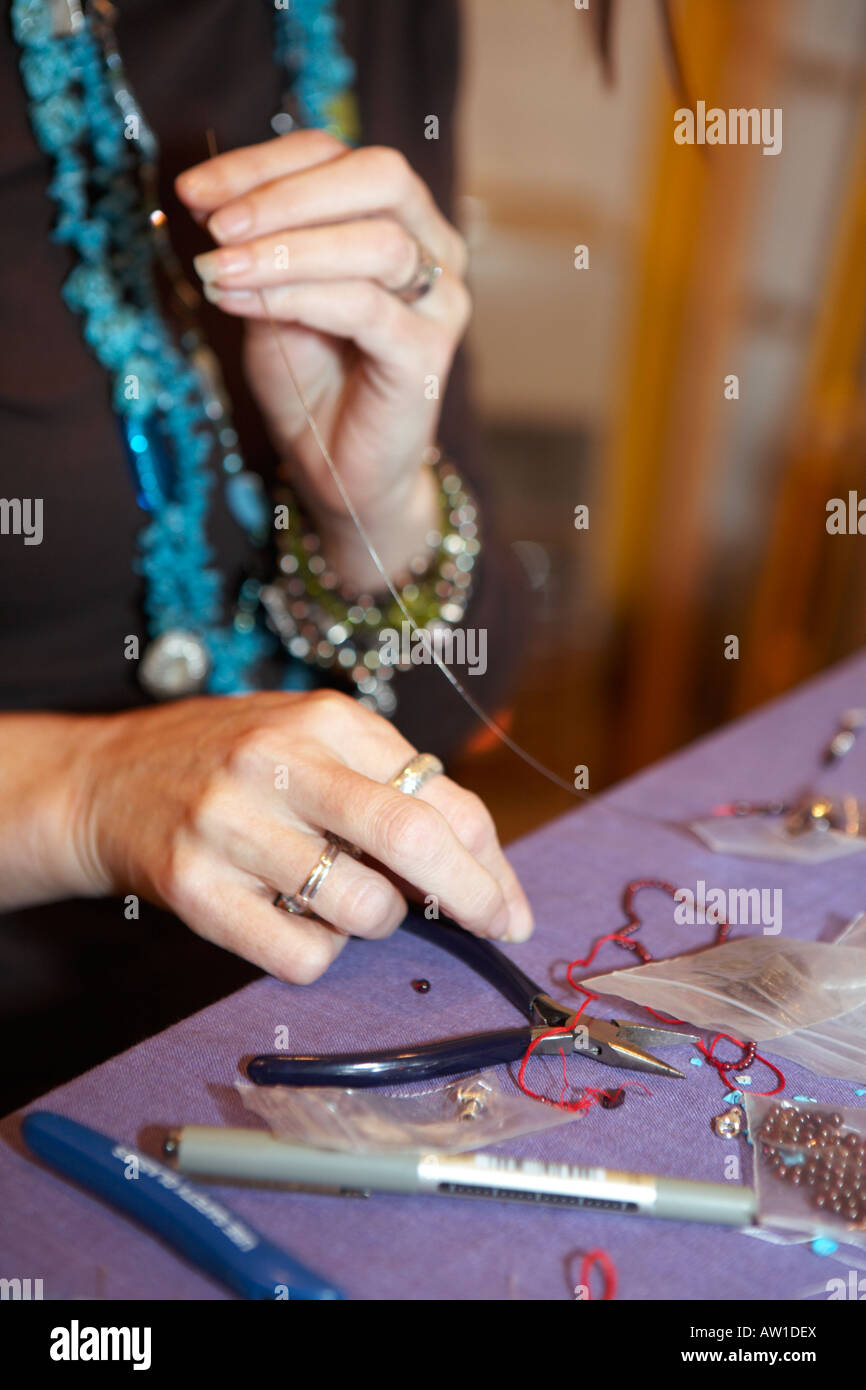 Person Making Jewellery Stock Photo - Alamy