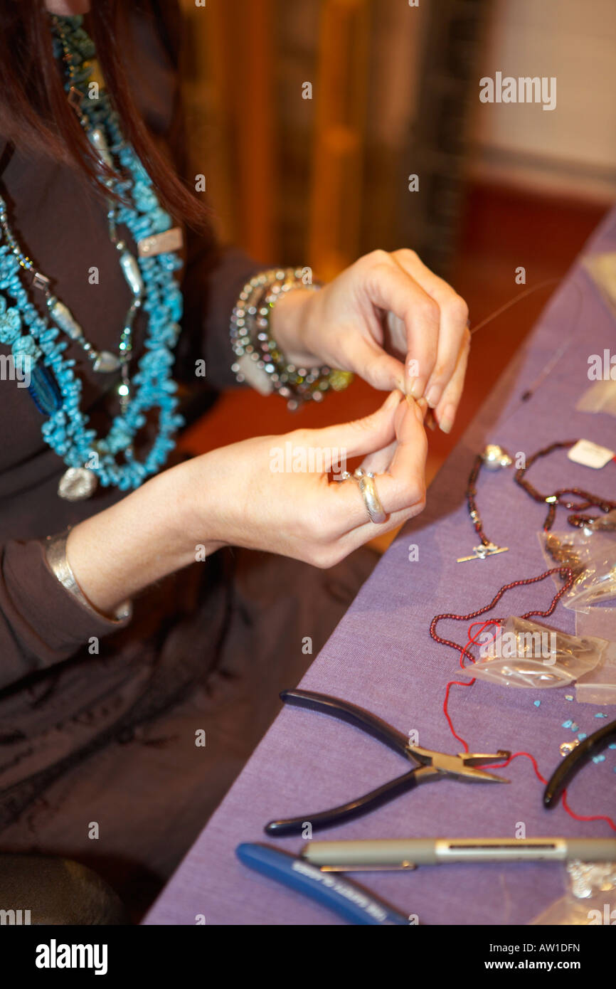 Person Making Jewellery Stock Photo - Alamy