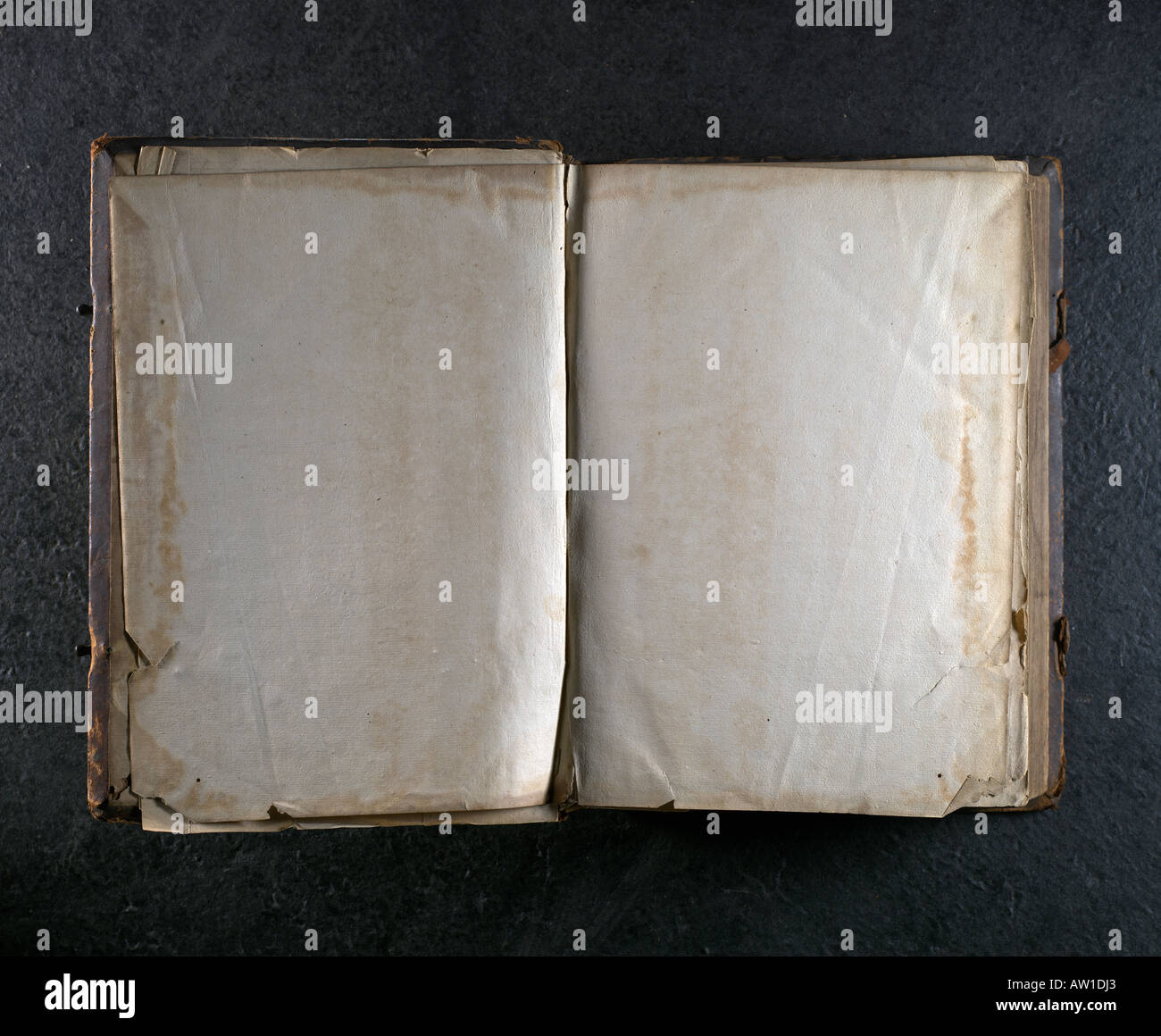 Old book with empty pages Stock Photo - Alamy