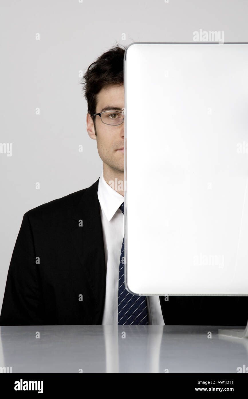 Black business man works behind hi-res stock photography and images - Alamy