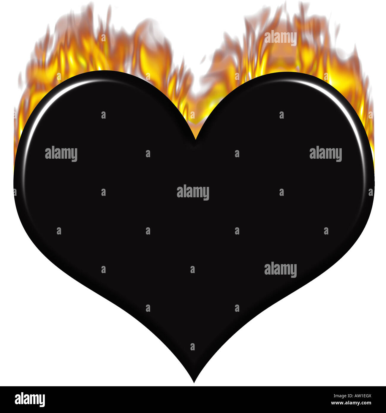 Burning heart organ hi-res stock photography and images - Alamy