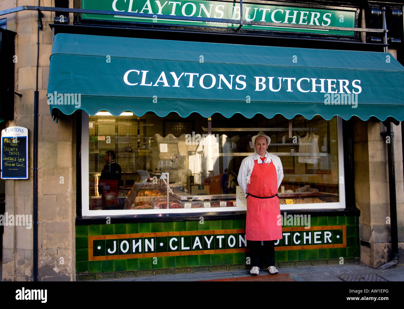 Old traditional butcher shop sign hi-res stock photography and images ...