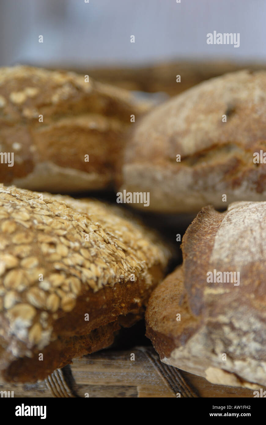 Assorted bread in basket Nano Calvo VWPics.com Stock Photo - Alamy